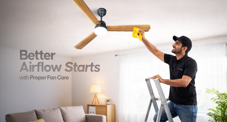 Ceiling Fan Maintenance Tips for Better Airflow & Life – Longway India
