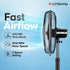 Buy Bolt Black Pedestal Fans Online – Longway India