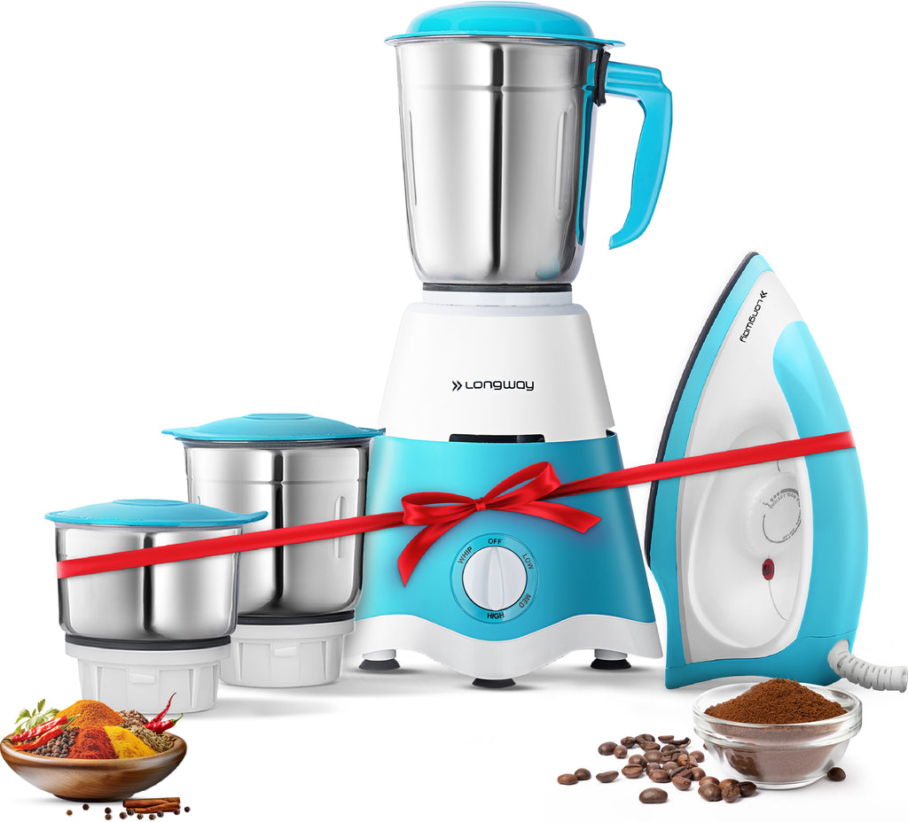 Buy Online Mixer Juicer Grinder Dry Iron Combo – Longway India
